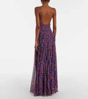 Ulla Johnson Atrani Floral Silk Chiffon Maxi Dress - Multicoloured