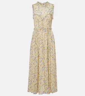 Ulla Johnson Kasia Floral Silk Chiffon Maxi Dress - Multicoloured