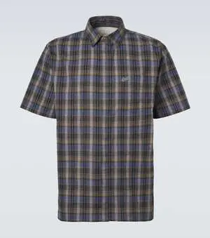 ERL Checked Cotton-blend Shirt - Grey