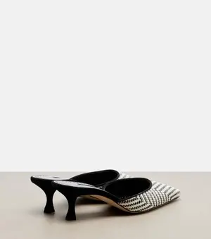 Manolo Blahnik Bb Raffia Pumps