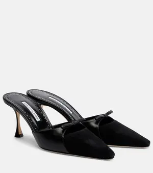 Manolo Blahnik Tapidpla Leather Pumps
