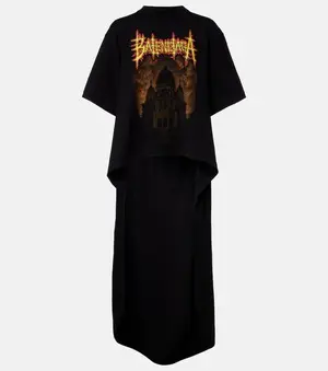 Balenciaga Printed Cotton Jersey T-shirt