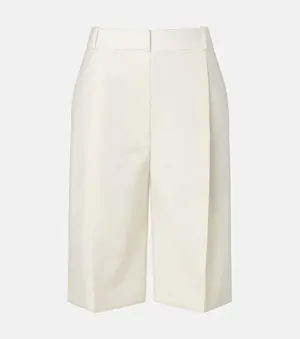 RÓHE Virgin Wool Bermuda Shorts - White