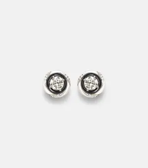 KAMYEN Calisto 18kt White Gold Diamond Earrings - Silver