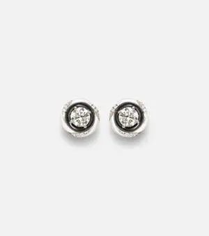 KAMYEN Calisto 18kt White Gold Diamond Earrings - Silver