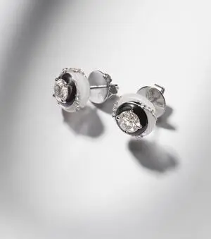KAMYEN Calisto 18kt White Gold Diamond Stud Earrings