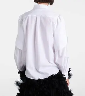 Noir Kei Ninomiya Embellished Cotton Shirt
