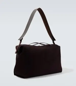 Issey Miyake Homme Plissé Pleated Duffel Bag - Purple
