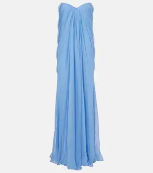 Silk And Chiffon Gown Styles