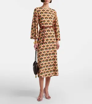 La DoubleJ Sorella Printed Midi Dress