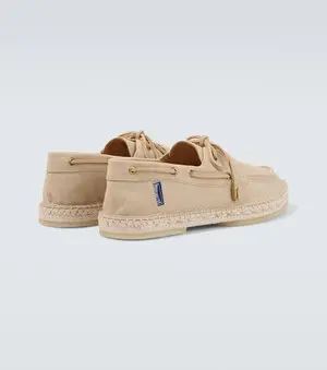 Vilebrequin Suede-trimmed Canvas Espadrilles - Beige