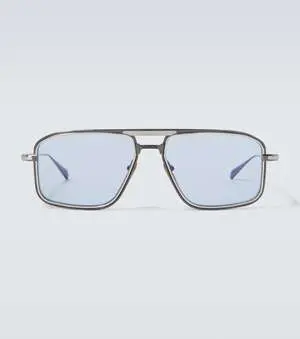 JACQUES MARIE MAGE Earl Aviator Sunglasses - Grey