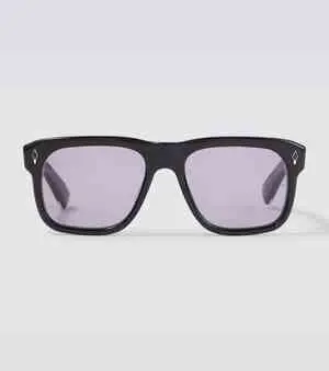 JACQUES MARIE MAGE Yves Square Sunglasses - Black