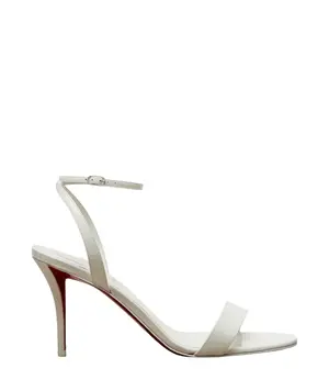 CHRISTIAN LOUBOUTIN Miss Z Leather Slingback Sandals - White