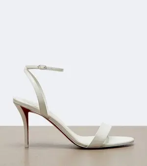CHRISTIAN LOUBOUTIN Miss Z Leather Slingback Sandals - White