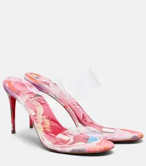 CHRISTIAN LOUBOUTIN Just Nothing Tpu Mules - Transparent