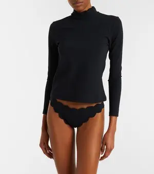 Marysia Scalloped Rashguard Top