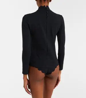 Marysia Scalloped Rashguard Top