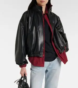 Balenciaga Reversible Leather Jacket - Black
