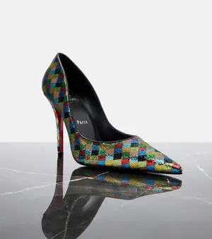 CHRISTIAN LOUBOUTIN Miss Z Sequined Pumps