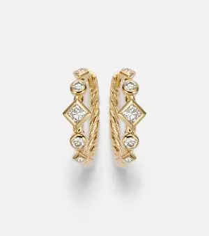 David Yurman Petite Modern Renaissance® 18kt Earrings With Diamonds - Gold