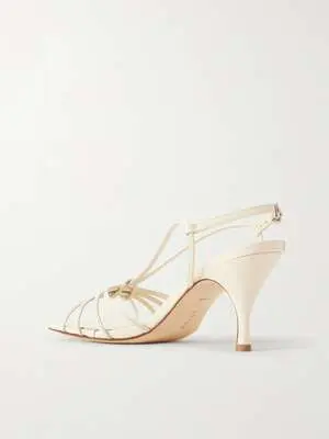 AeydĒ Solange Patent-leather Slingback Sandals