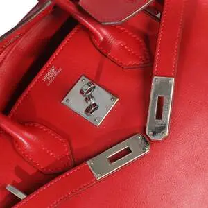 Hermès Rouge Casaque Swift Birkin 30 Phw