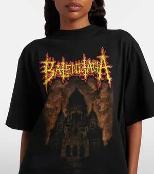 Balenciaga Printed Cotton T-shirt