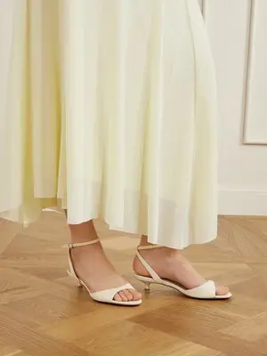 AeydĒ Zelia Leather Sandals - Neutrals