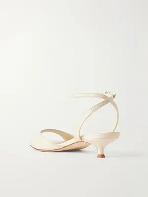 AeydĒ Zelia Leather Sandals - Neutrals
