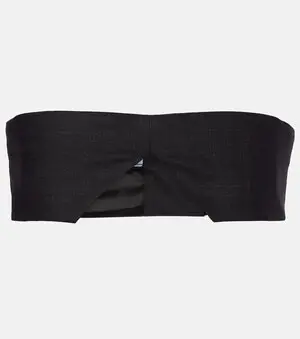 Prada Wool Bandeau Top - Grey