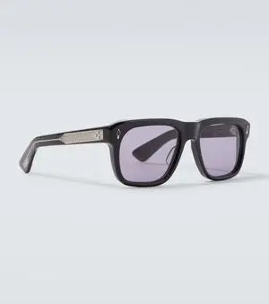 JACQUES MARIE MAGE Yves Square Sunglasses - Black