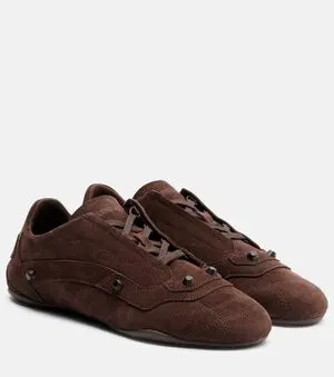 Balenciaga City Suede Lace-up Sneakers