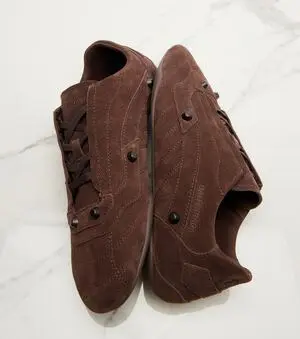 Balenciaga City Suede Lace-up Sneakers