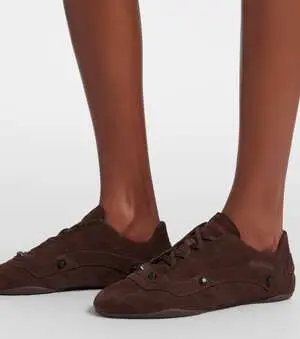 Balenciaga City Suede Lace-up Sneakers