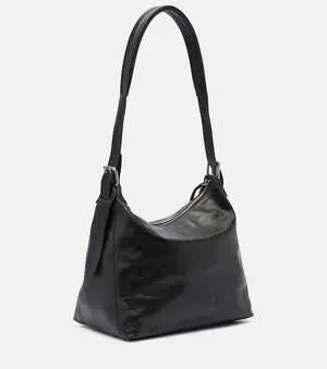 LEMAIRE Small Belted Leather Shoulder Bag - Brown