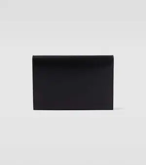 THE ROW Leather Pouch - Black