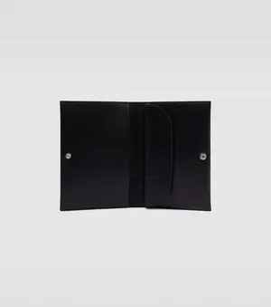 THE ROW Leather Pouch - Black