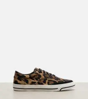 Dolce & Gabbana Leopard-print Canvas Sneakers