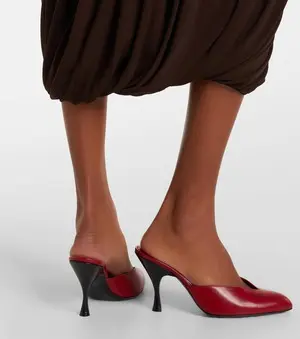 HERBERT LEVINE Sitting Pretty Leather Mules