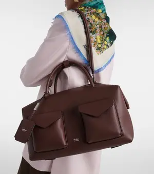 Max Mara Large Leather Top-handle Bag