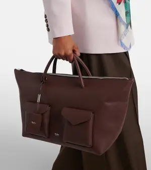 Max Mara Large Leather Top-handle Bag