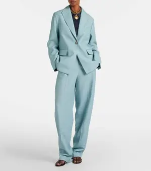 JOSEPH Rochd Chambray Blazer - Blue