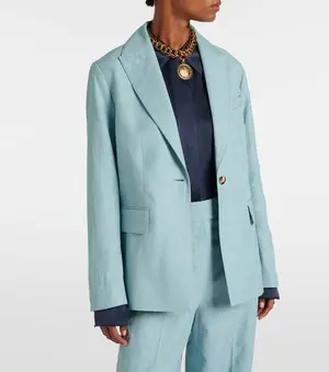 JOSEPH Rochd Chambray Blazer - Blue