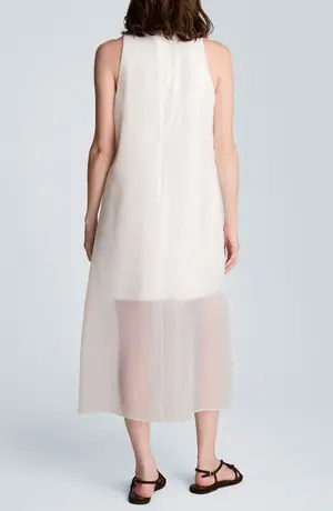 KENNETH COLE Sheer Overlay Dress
