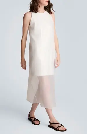 KENNETH COLE Sheer Overlay Dress