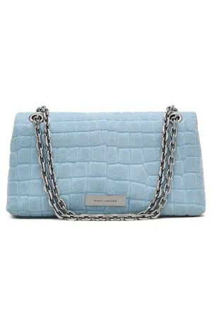 Marc Jacobs Dual Chain Strap Suede Mini Bag - Blue Mist