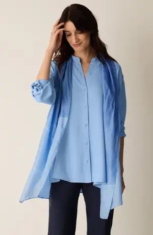 Eileen Fisher Shibori Silk Scarf