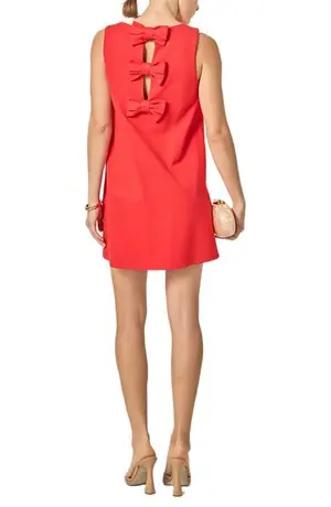English Factory Bow Detail Sleeveless Shift Dress