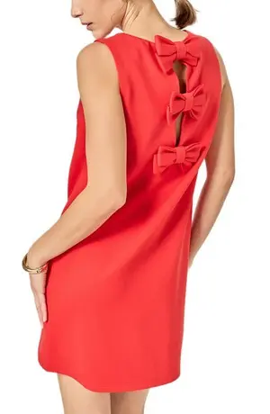 English Factory Bow Detail Sleeveless Shift Dress